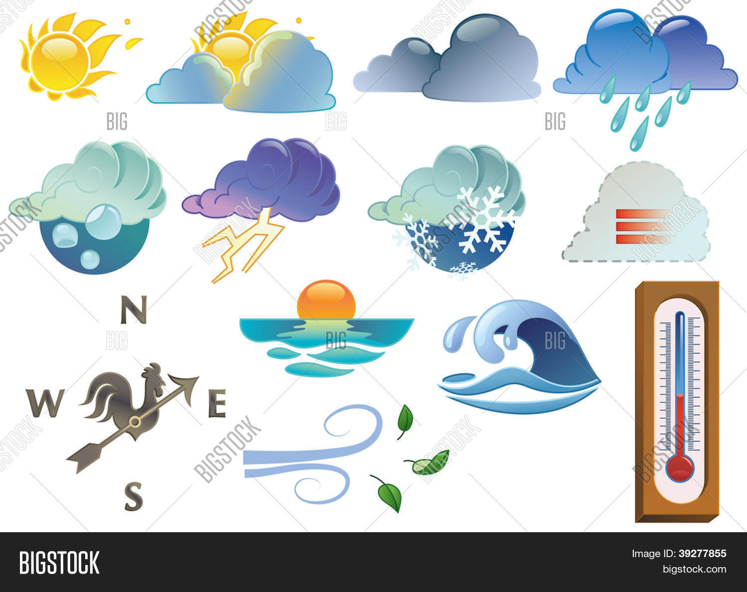Weather Symbols Image & Photo (Free Trial) | Bigstock