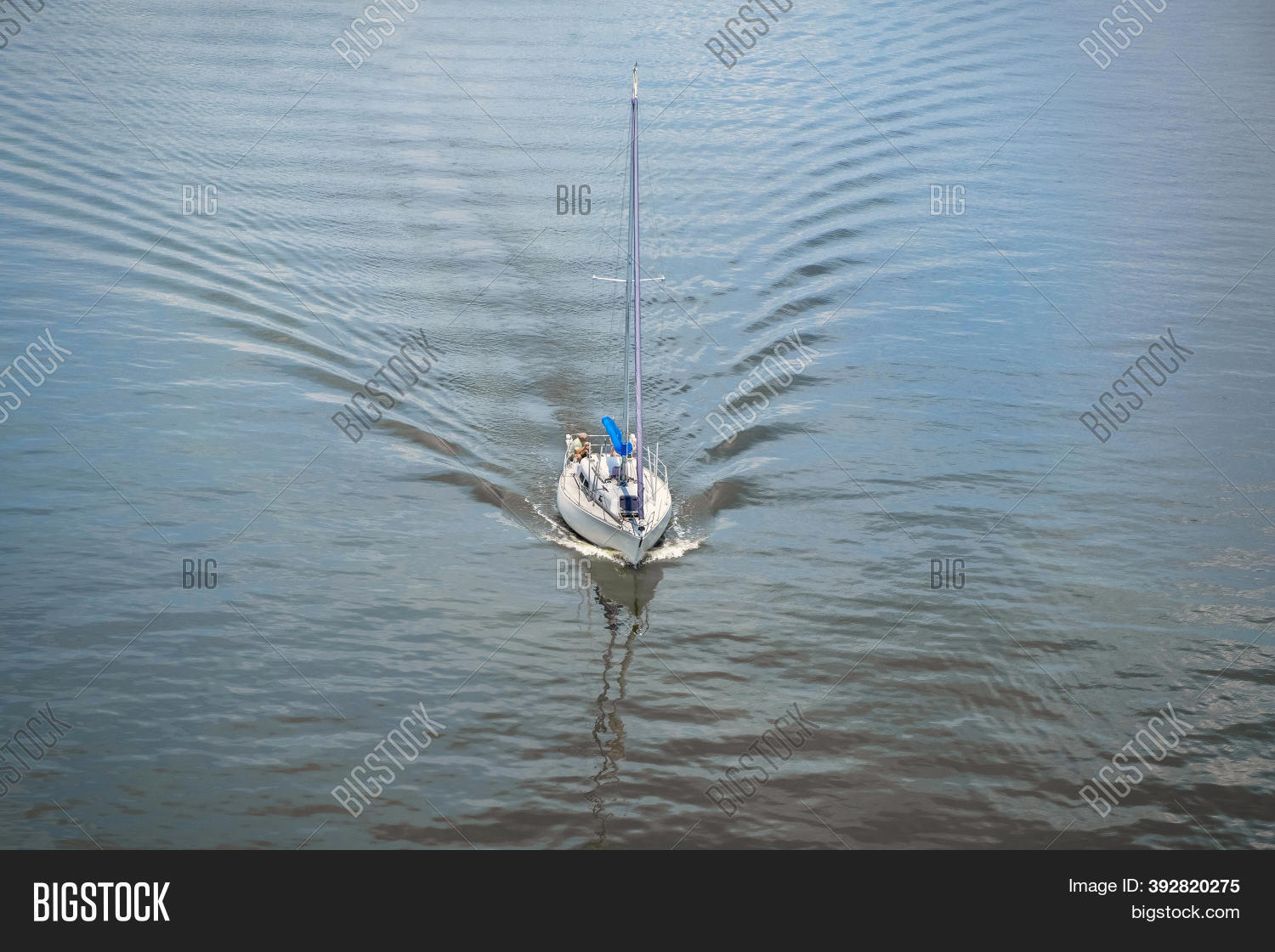 Yacht Sailing Open Sea Image & Photo (Free Trial) | Bigstock