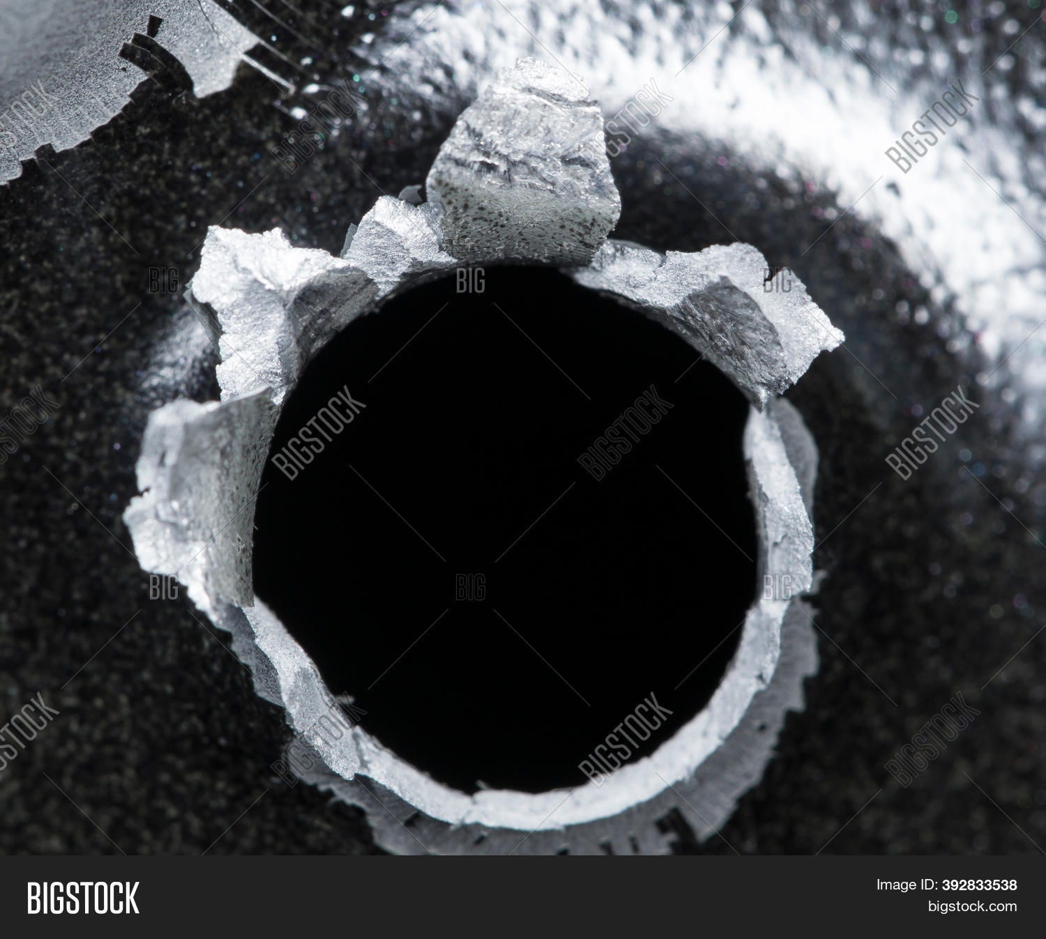 9mm Exit Bullet Hole Image & Photo (Free Trial) | Bigstock