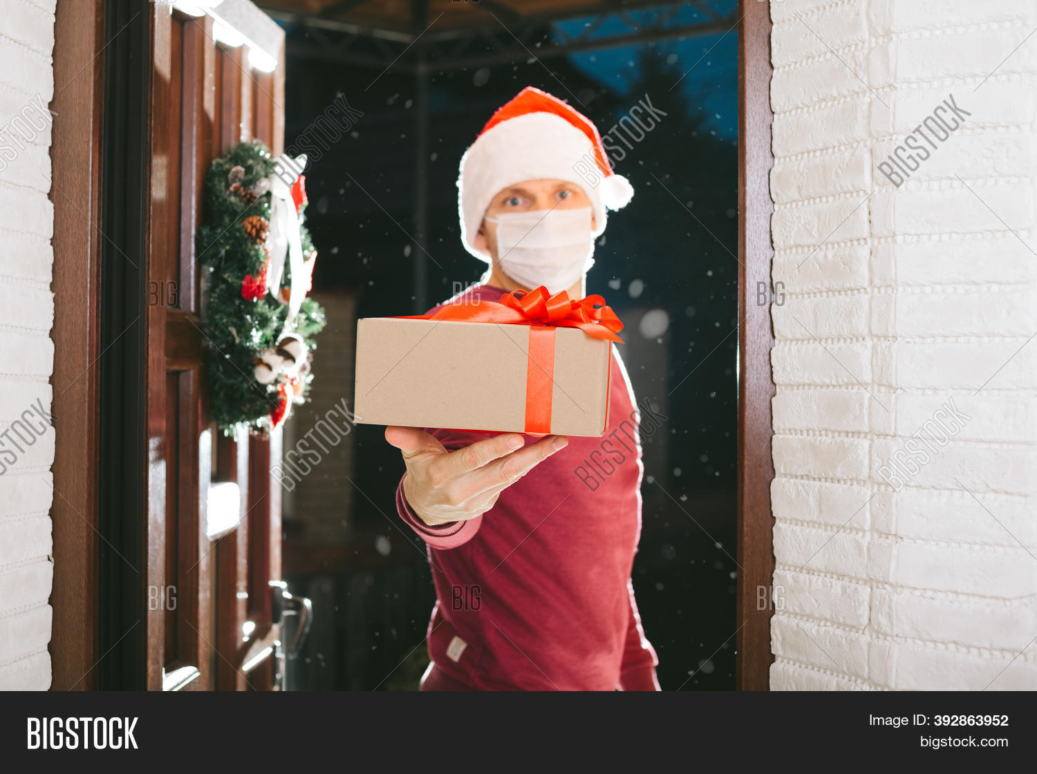 Courier Delivers Gift Image & Photo (Free Trial) | Bigstock