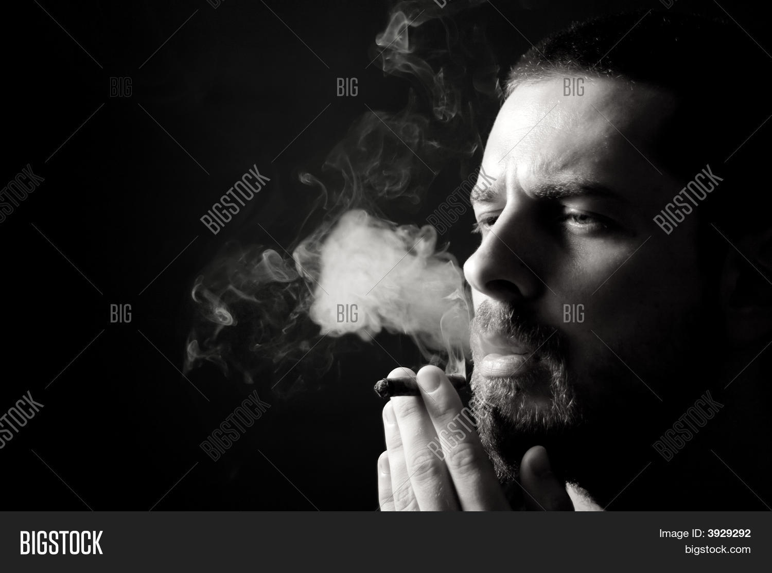 Male Smoker Dark Image & Photo (Free Trial) | Bigstock