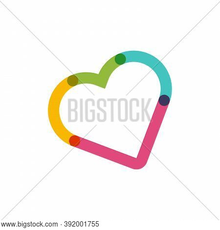 Different Color Heart Vector & Photo (Free Trial) | Bigstock
