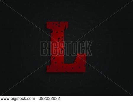 L Vector Red Letter Vector & Photo (Free Trial) | Bigstock