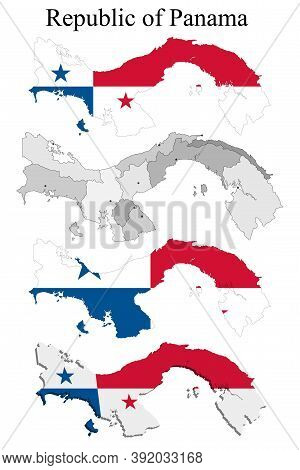Vector y foto Flag Panama On Map (prueba gratis) | Bigstock