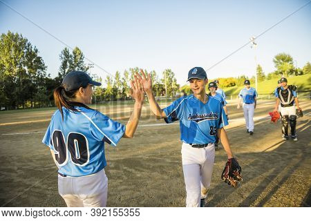 Group Baseball Players Image & Photo (Free Trial) | Bigstock