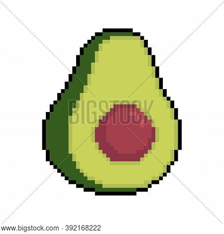 Avocado Pixel Art. Vector & Photo (Free Trial) | Bigstock