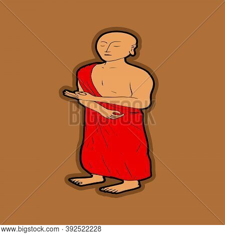 Buddha Stand Cartoon Vector & Photo (Free Trial) | Bigstock