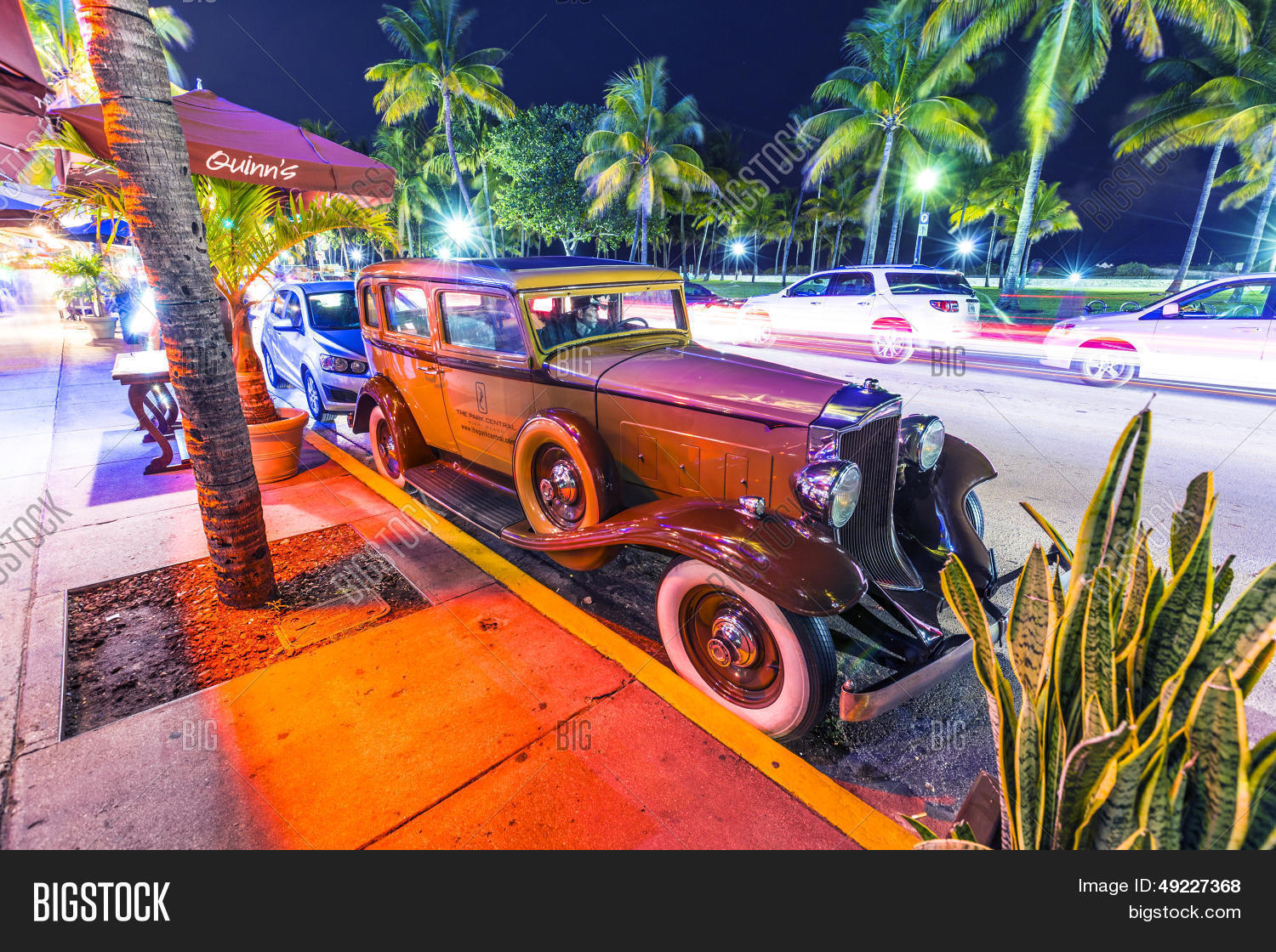 Night View Ocean Drive Image & Photo (Free Trial) | Bigstock