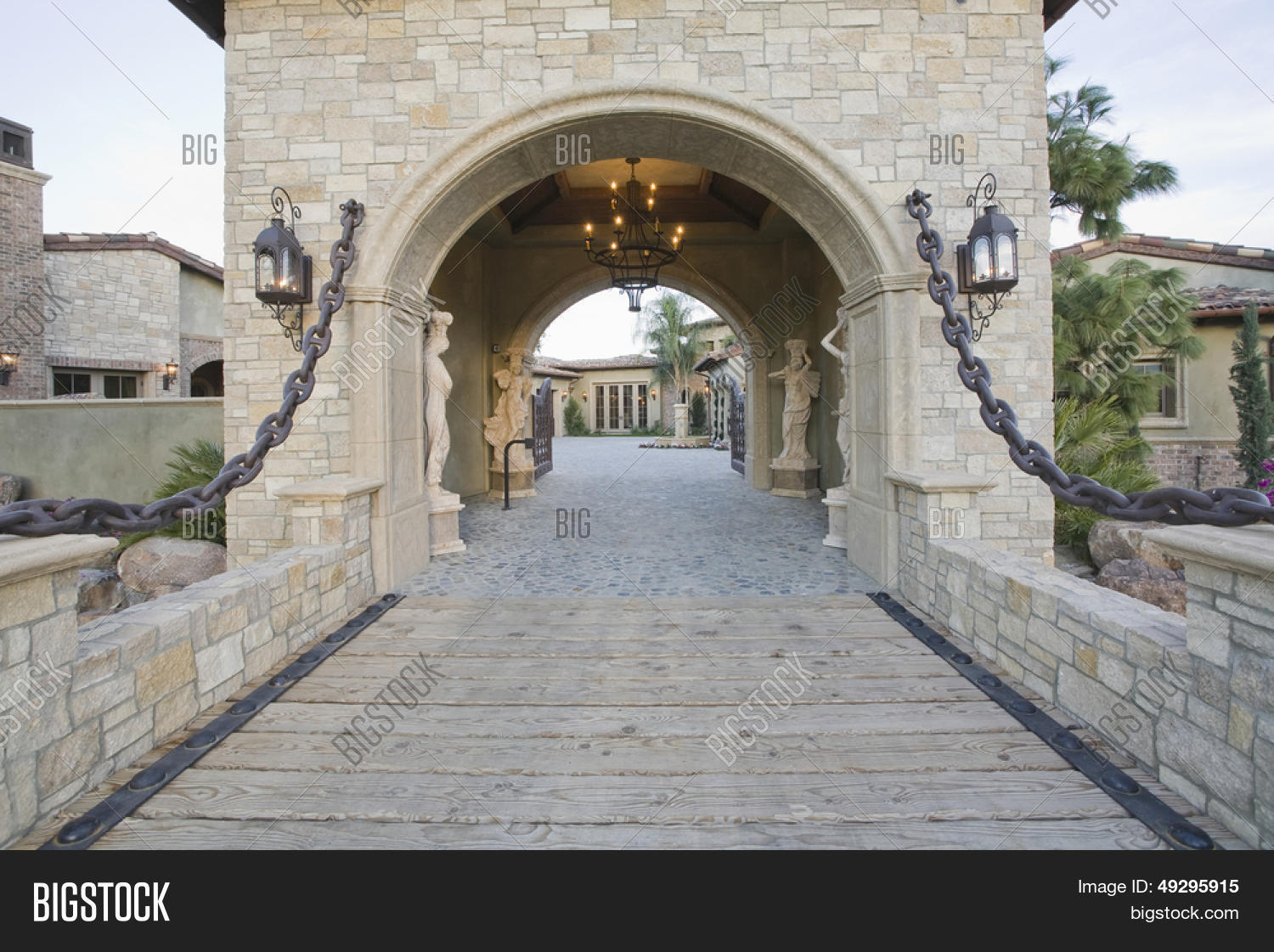 Stone Gateway Arched Image & Photo (Free Trial) | Bigstock