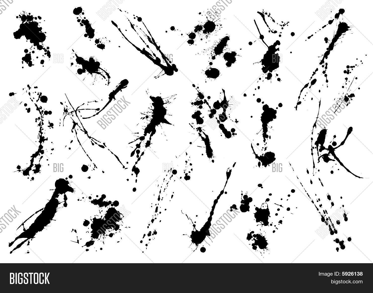 Ink Blots Vector & Photo (Free Trial) | Bigstock