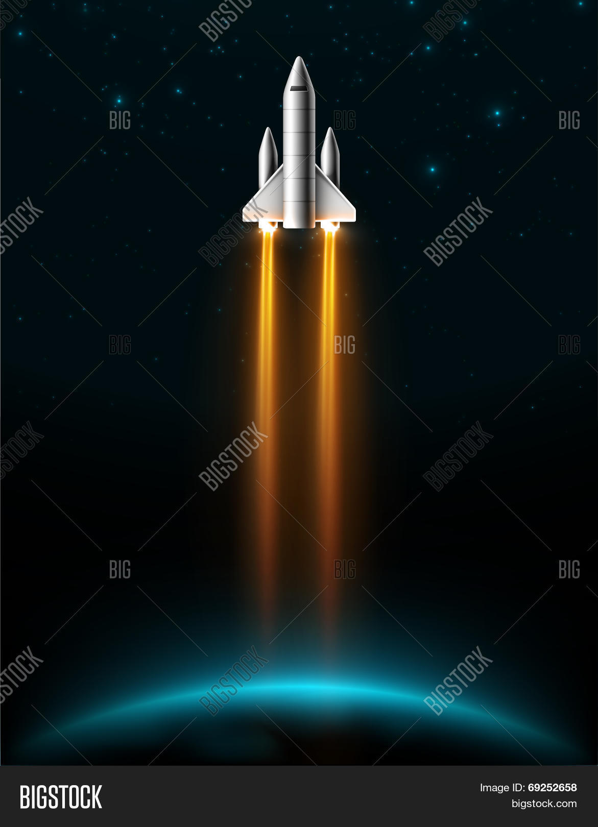 Rocket Launch Vector & Photo (Free Trial) | Bigstock