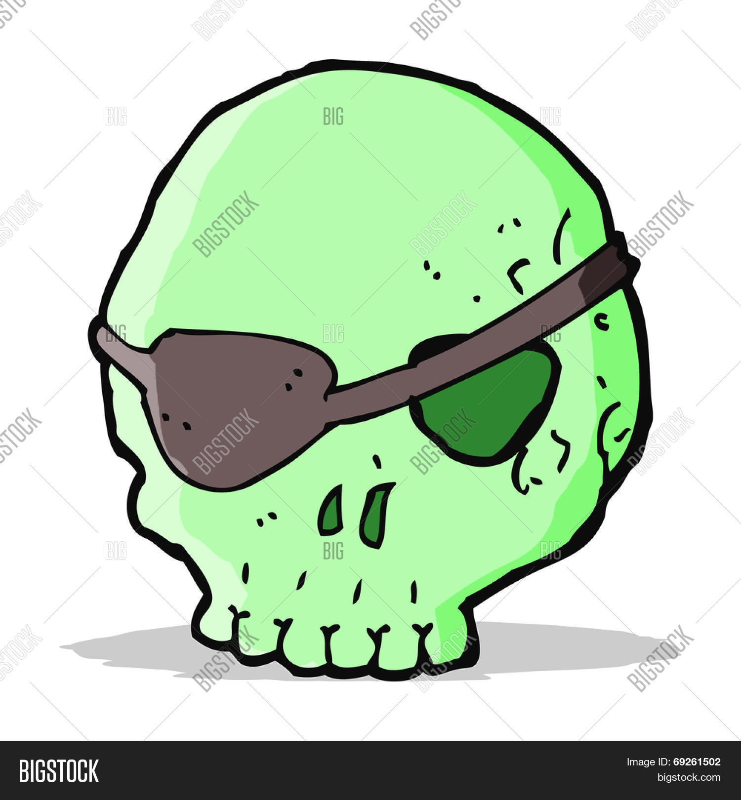 Cartoon Skull Eye Vector & Photo (Free Trial) | Bigstock