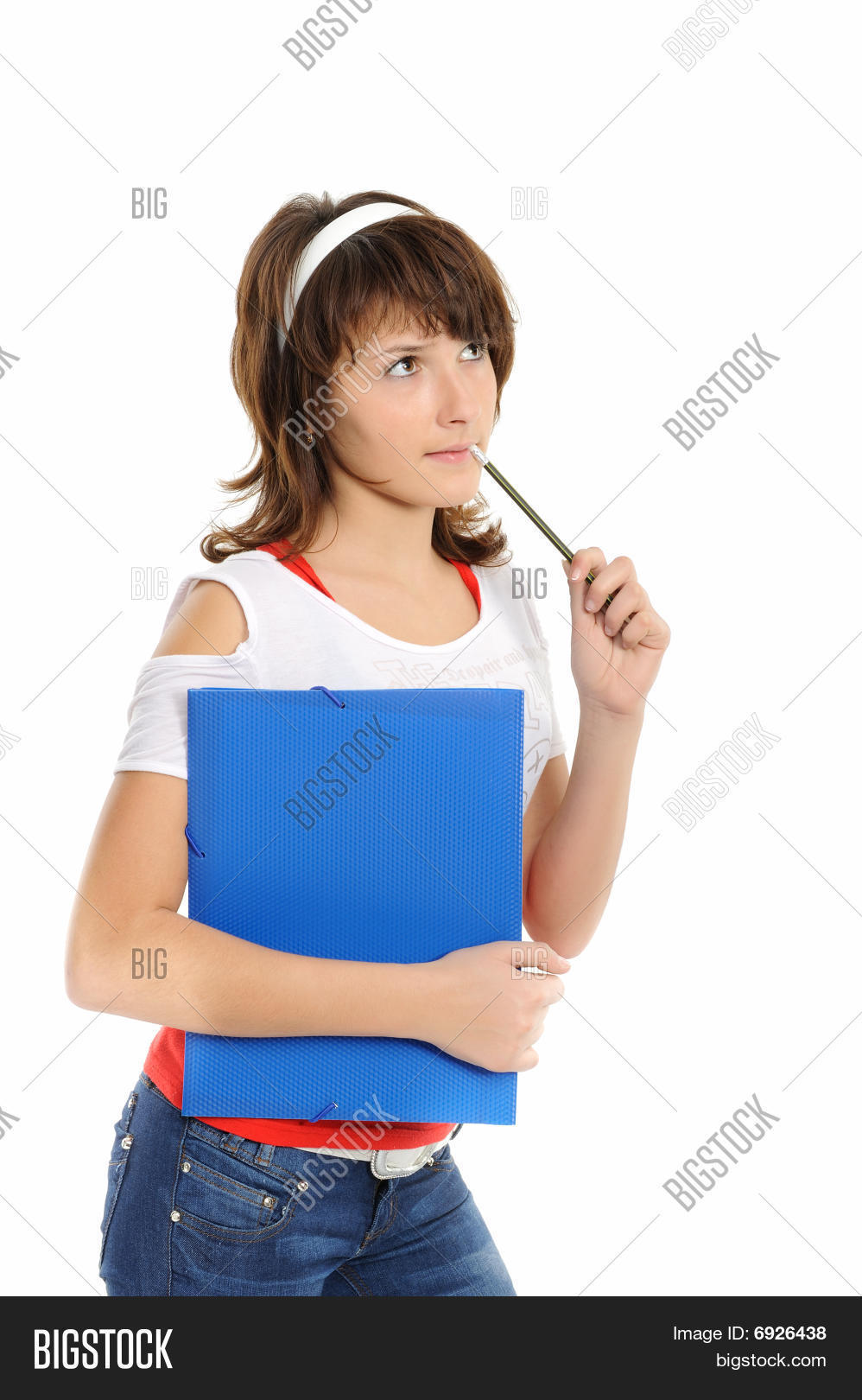 Young Girl Folder Image & Photo (Free Trial) | Bigstock
