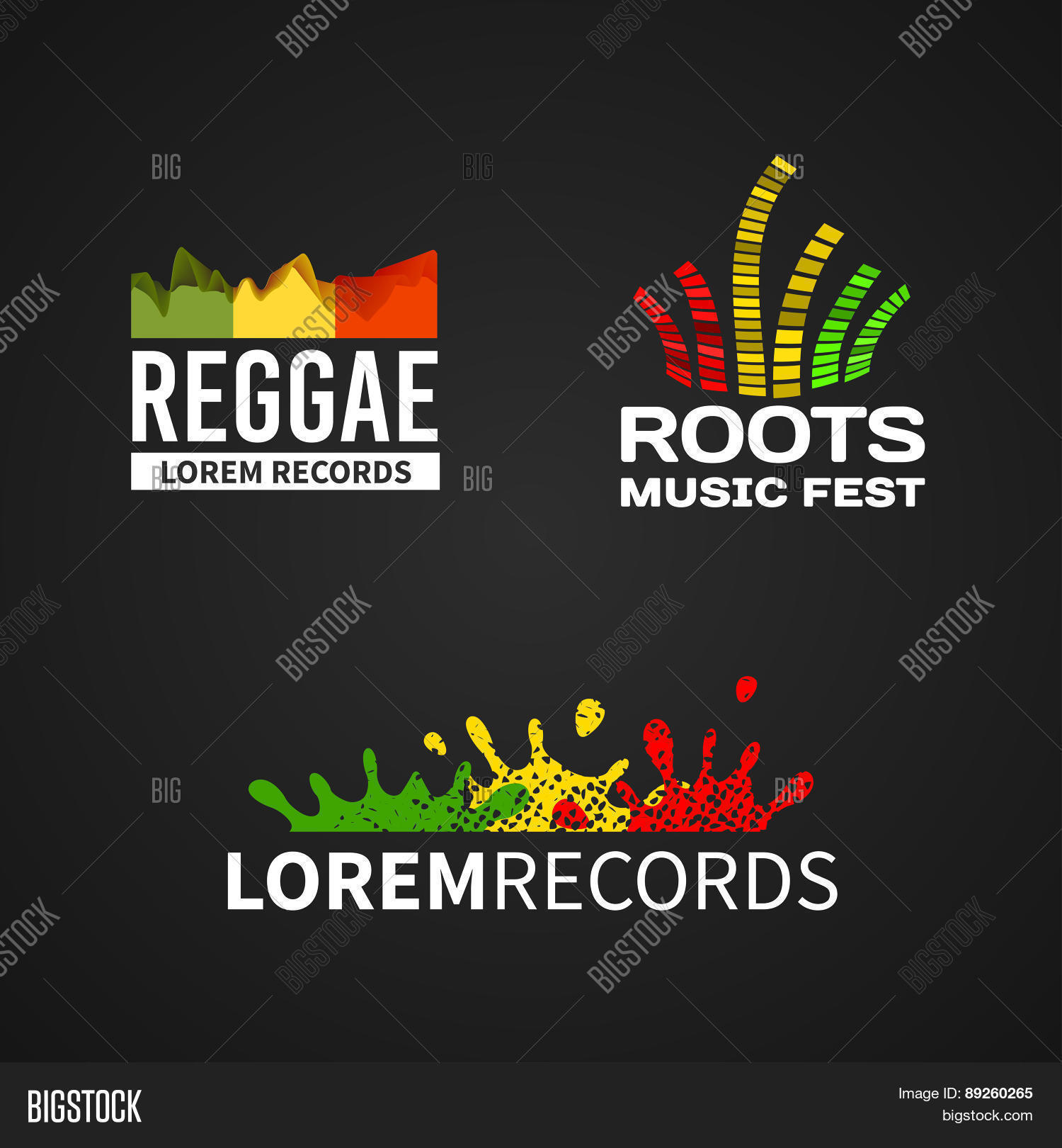 Set Reggae Music Vector & Photo (Free Trial) | Bigstock