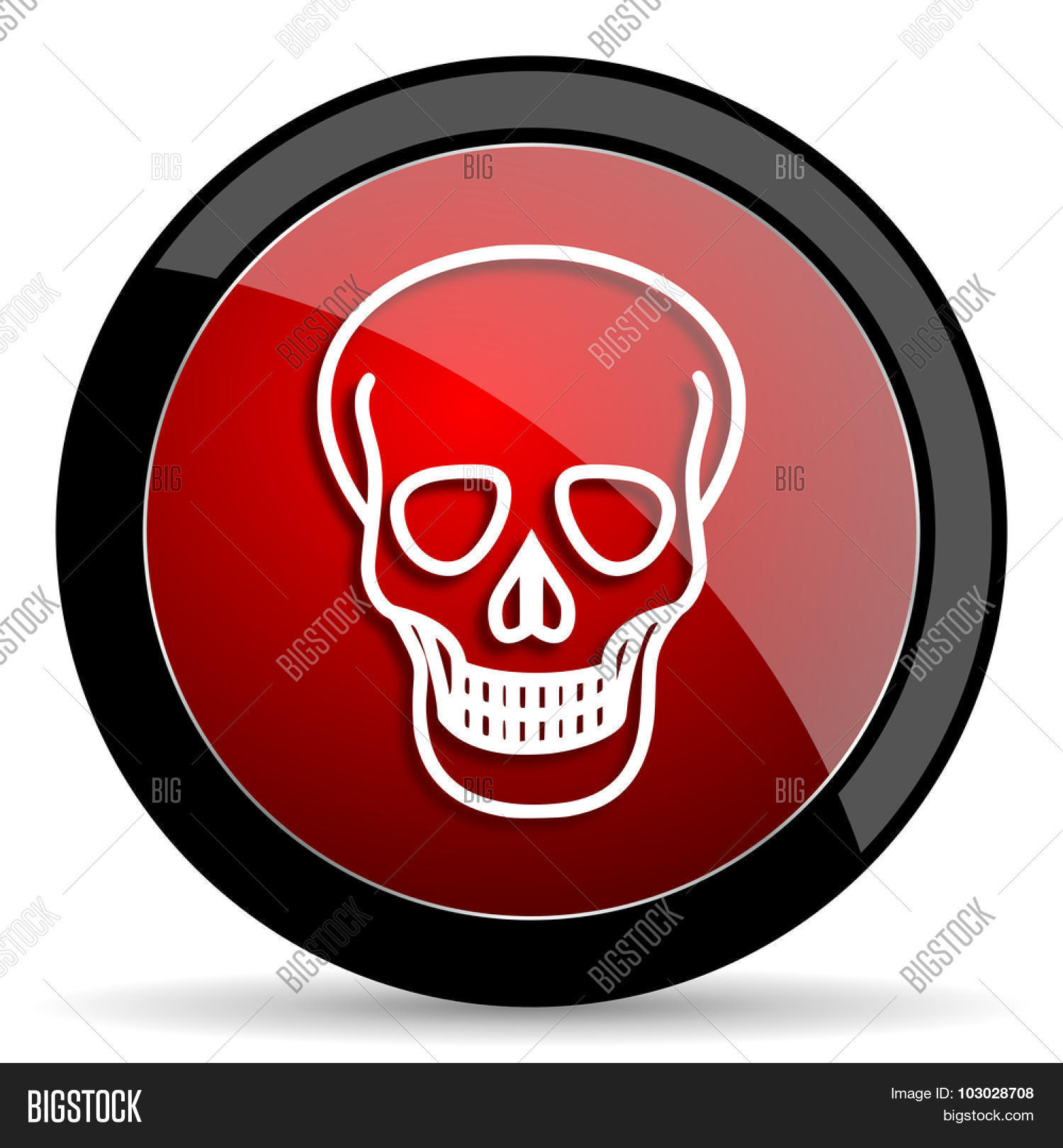 Skull Red Circle Image & Photo (Free Trial) | Bigstock
