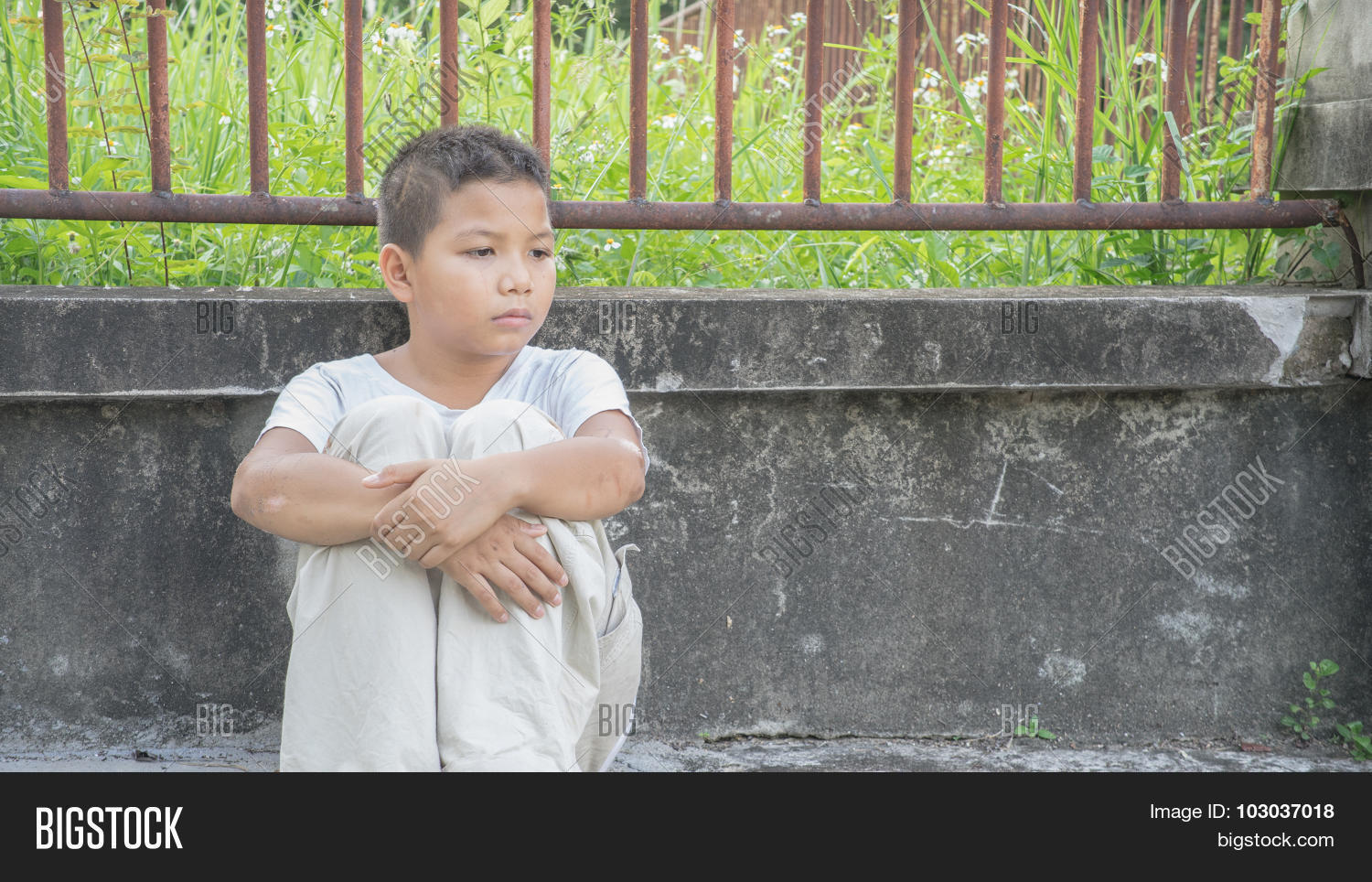 Asian Boy Scared Alone Image & Photo (Free Trial) | Bigstock