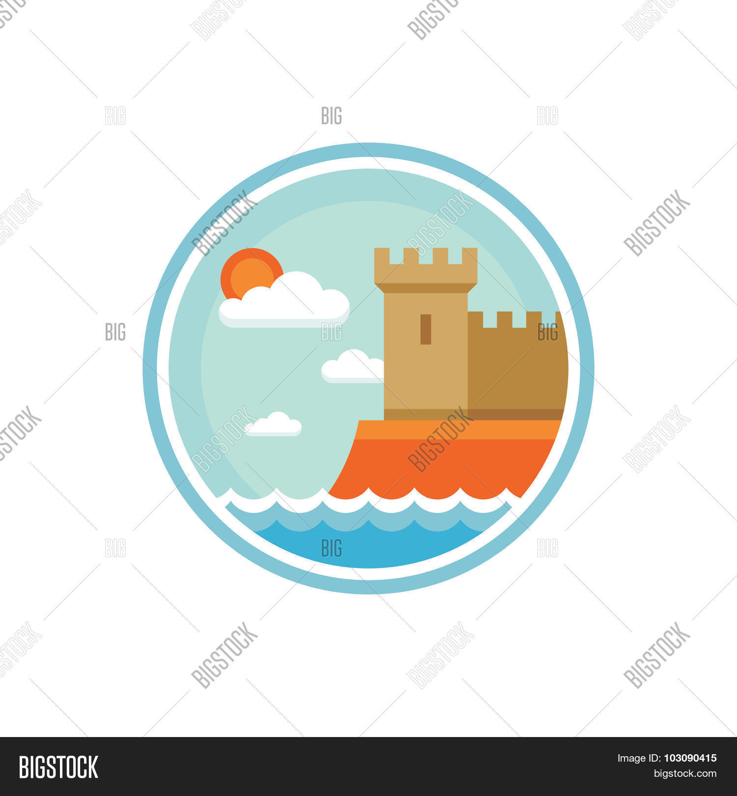 Castle - Vector Logo Vector & Photo (Free Trial) | Bigstock
