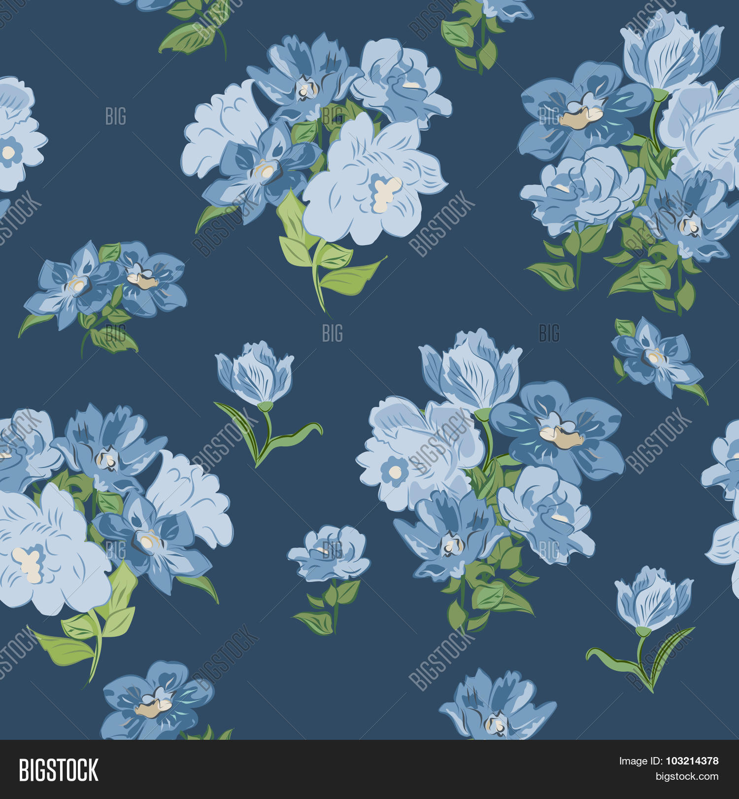 Seamless Texture Blue Vector & Photo (Free Trial) | Bigstock