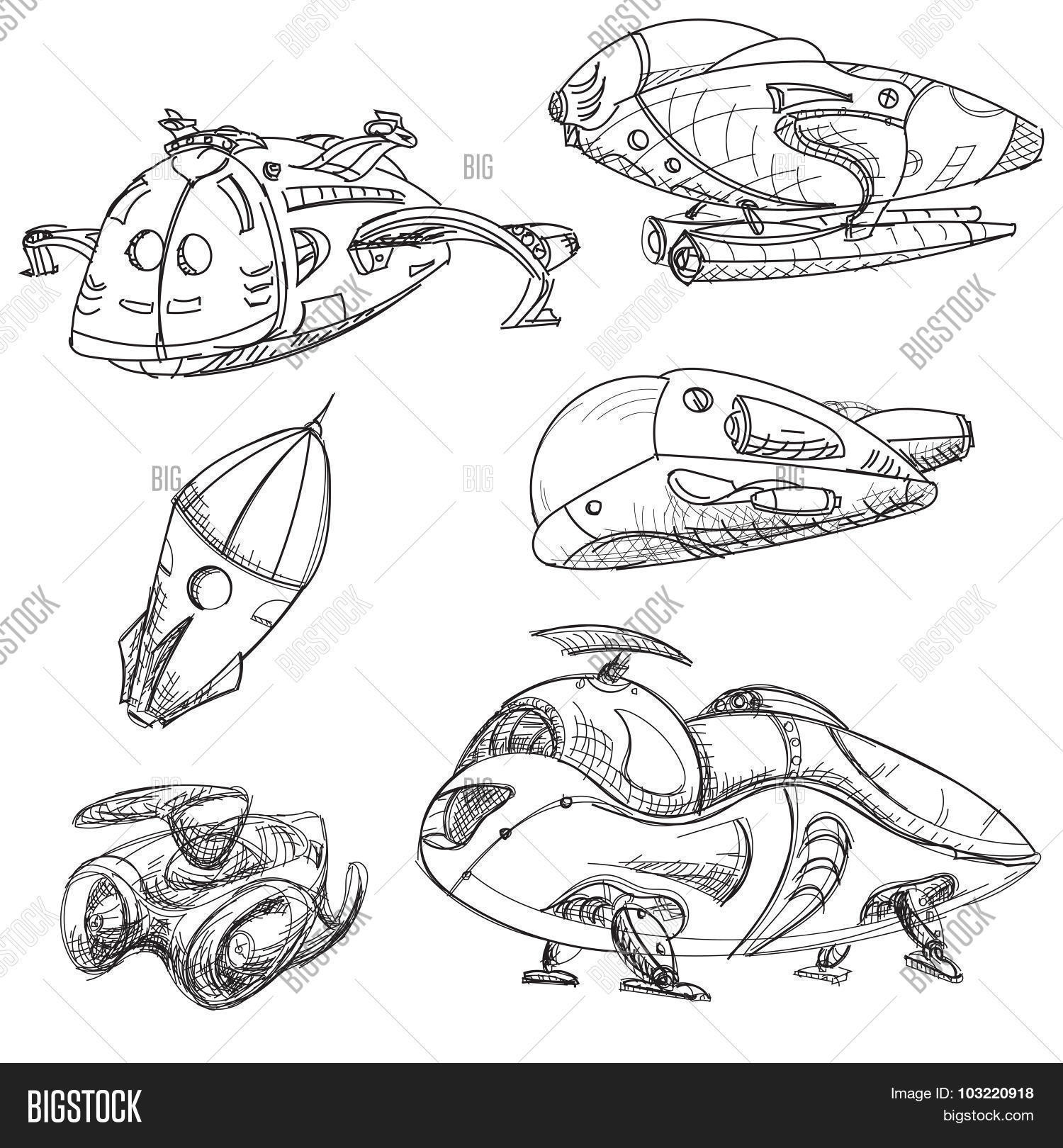 Futuristic Flying Vector & Photo (Free Trial) | Bigstock