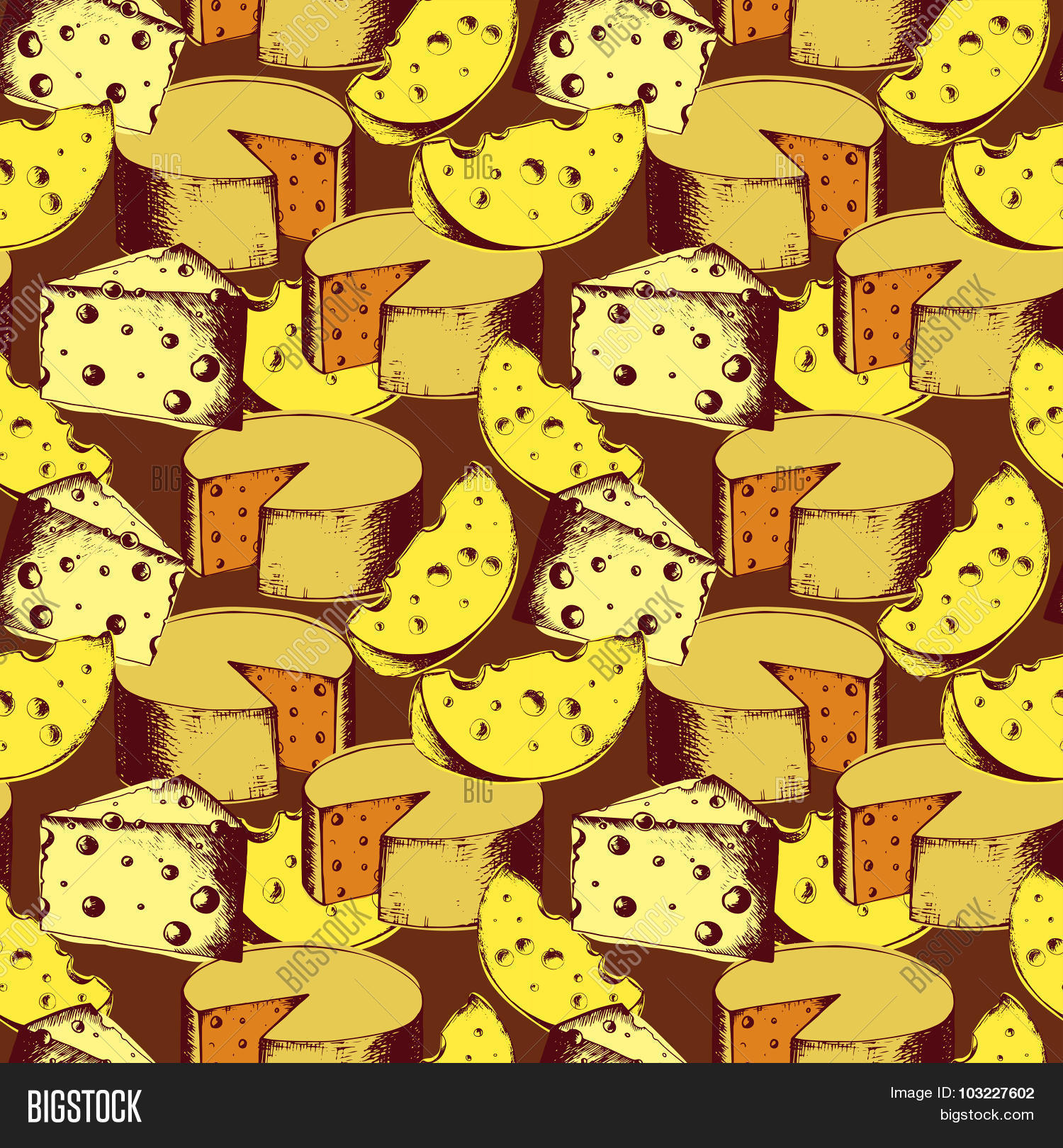Cheese Pattern Vector & Photo (Free Trial) | Bigstock