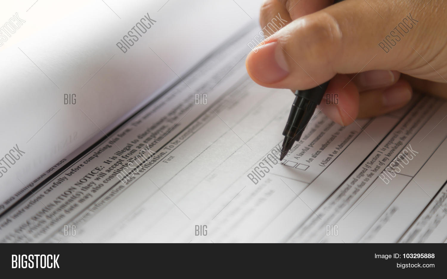 Hand Pen Over Image & Photo (Free Trial) | Bigstock