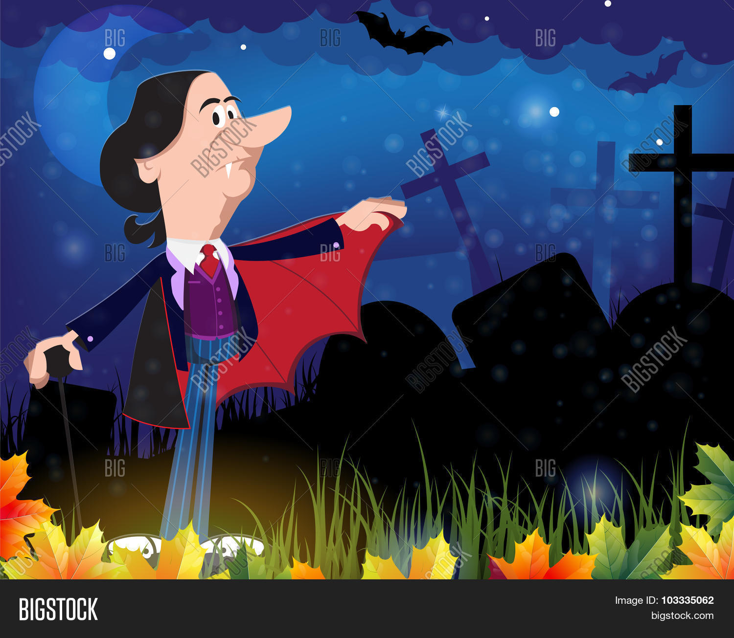 Old Vampire Night Vector & Photo (Free Trial) | Bigstock