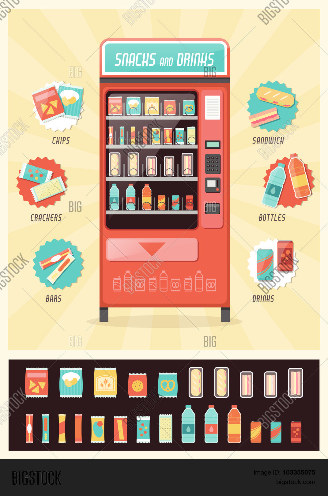 Vintage Vending Vector & Photo (Free Trial) | Bigstock