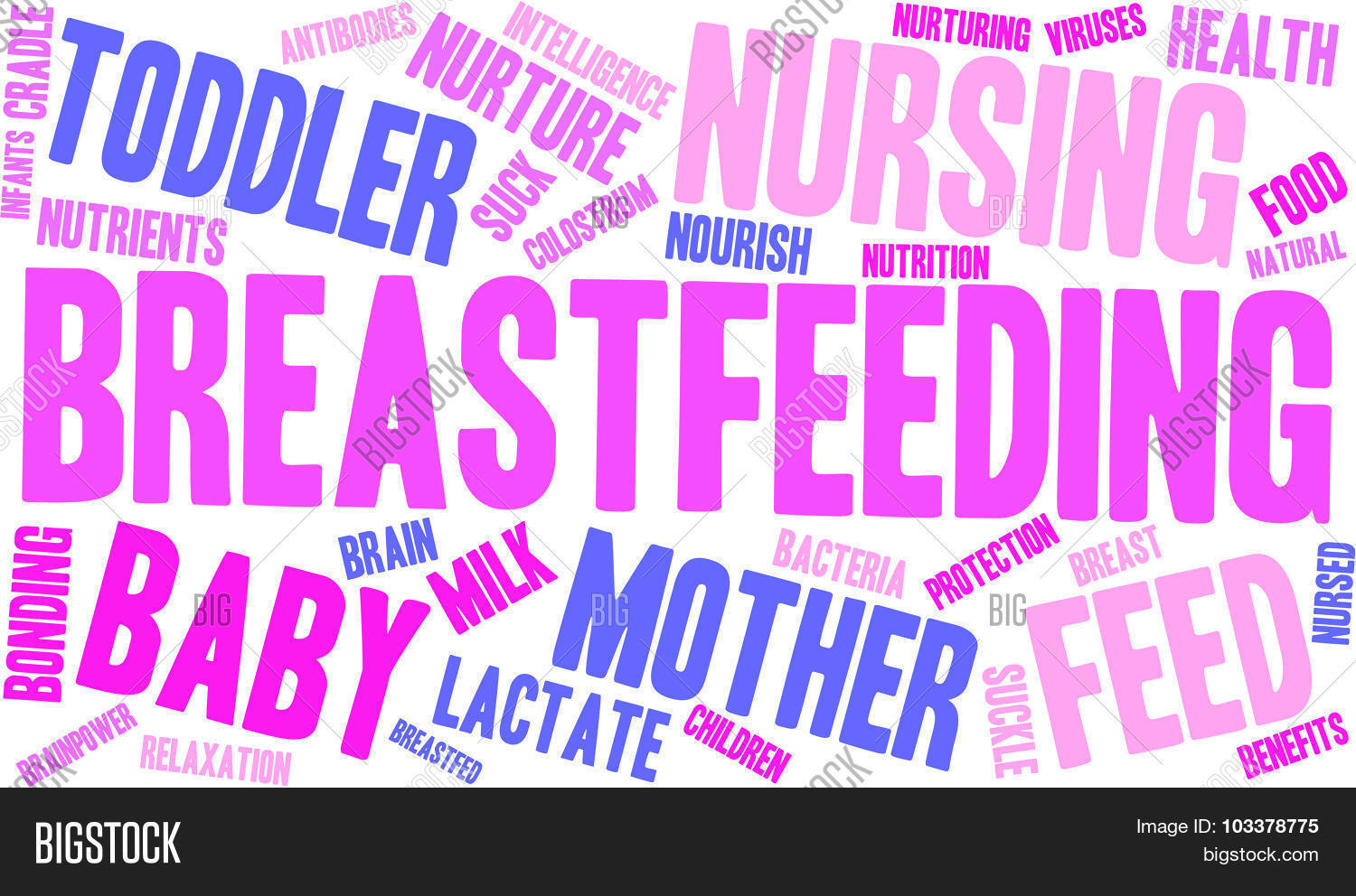 Breastfeeding Word Vector & Photo (Free Trial) | Bigstock