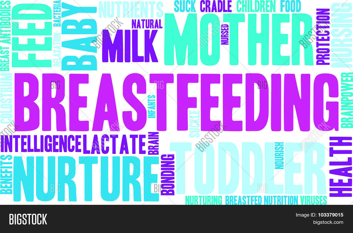 Breastfeeding Word Vector & Photo (Free Trial) | Bigstock