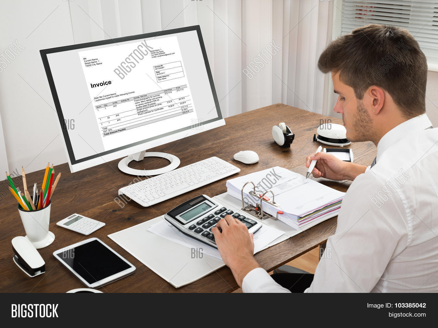 Accountant Calculating Image & Photo (Free Trial) | Bigstock
