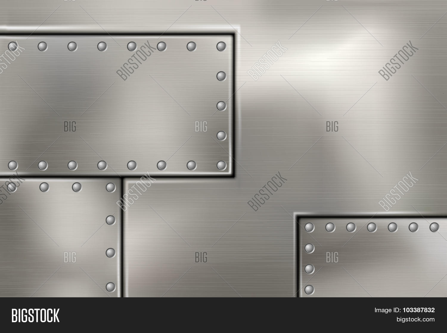 Vector y foto Riveted Steel (prueba gratis) | Bigstock