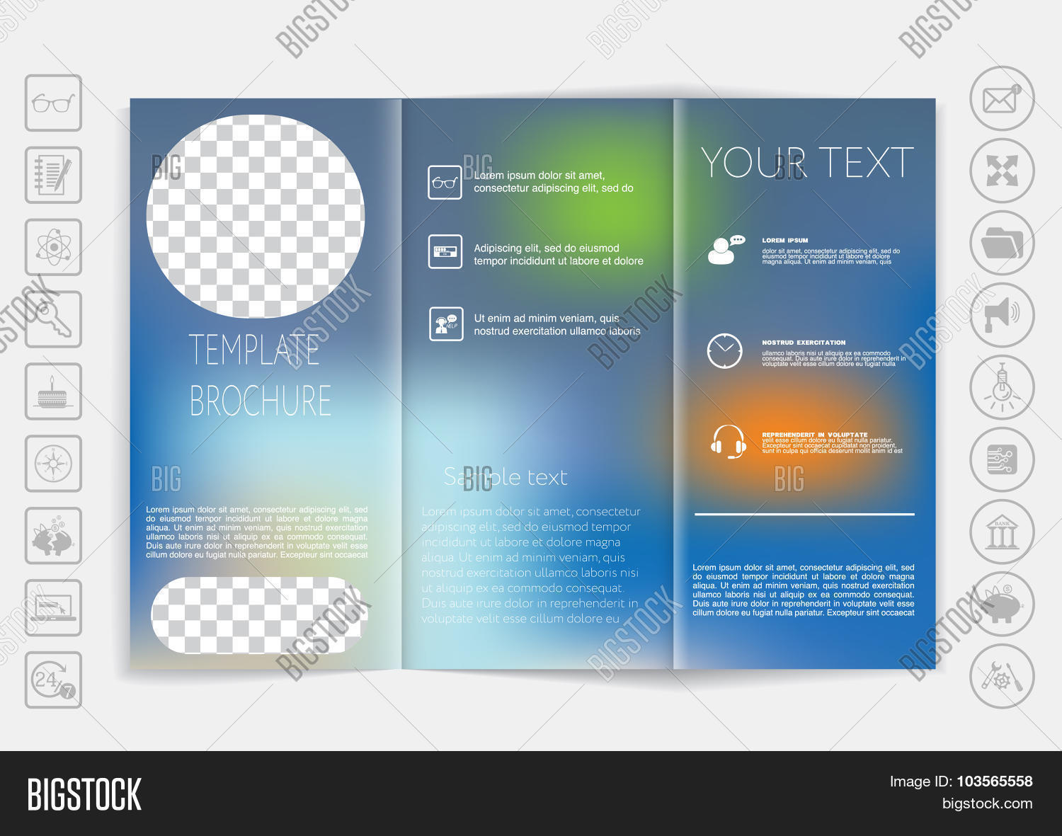 Tri-fold Brochure Vector & Photo (Free Trial) | Bigstock