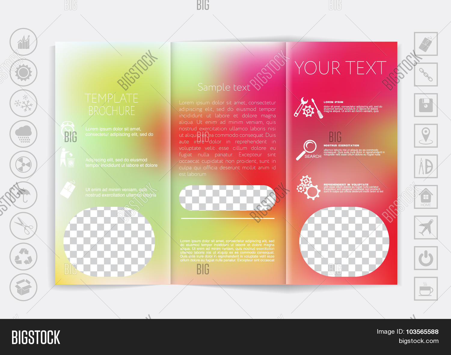 Tri-fold Brochure Vector & Photo (Free Trial) | Bigstock