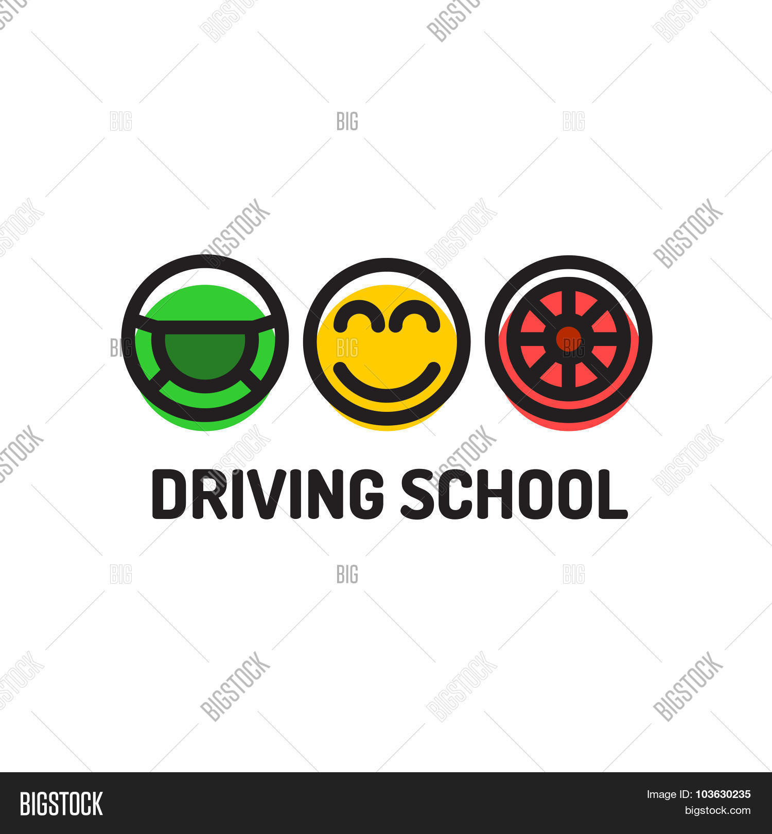 Driving School Logo Vector & Photo (Free Trial) | Bigstock