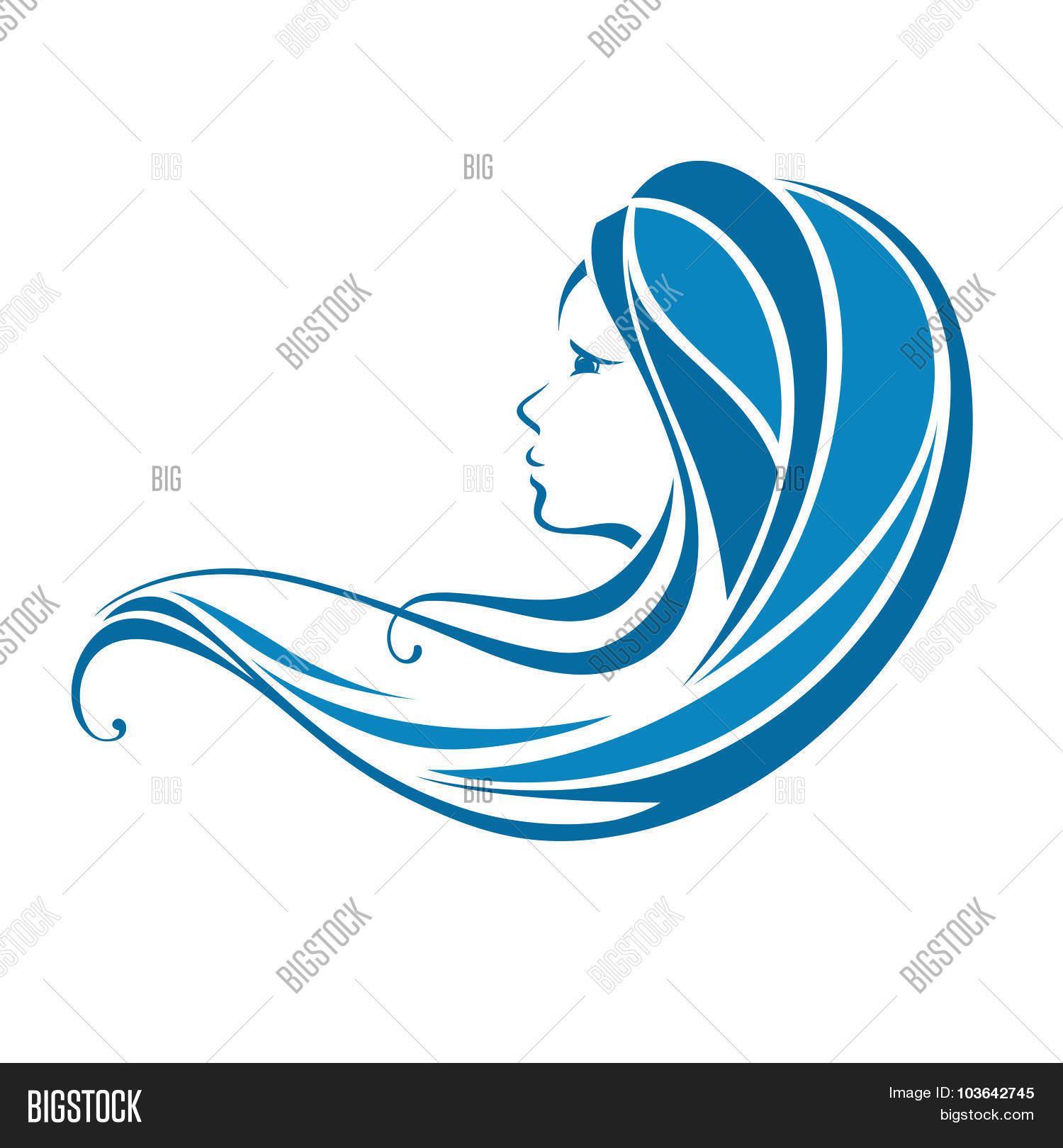 Beautiful Girl Long Vector & Photo (Free Trial) | Bigstock