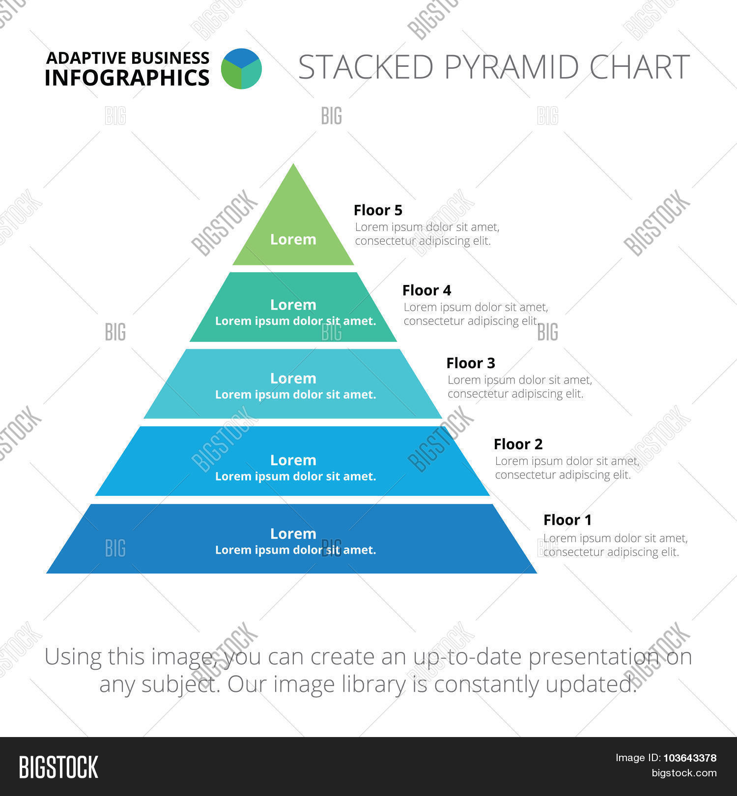 Stacked Pyramid Chart Vector & Photo (Free Trial) | Bigstock