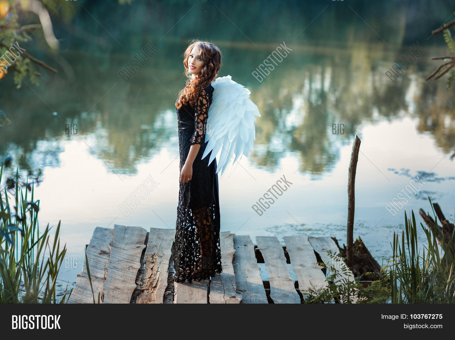 Girl Angel Wings Image & Photo (Free Trial) | Bigstock
