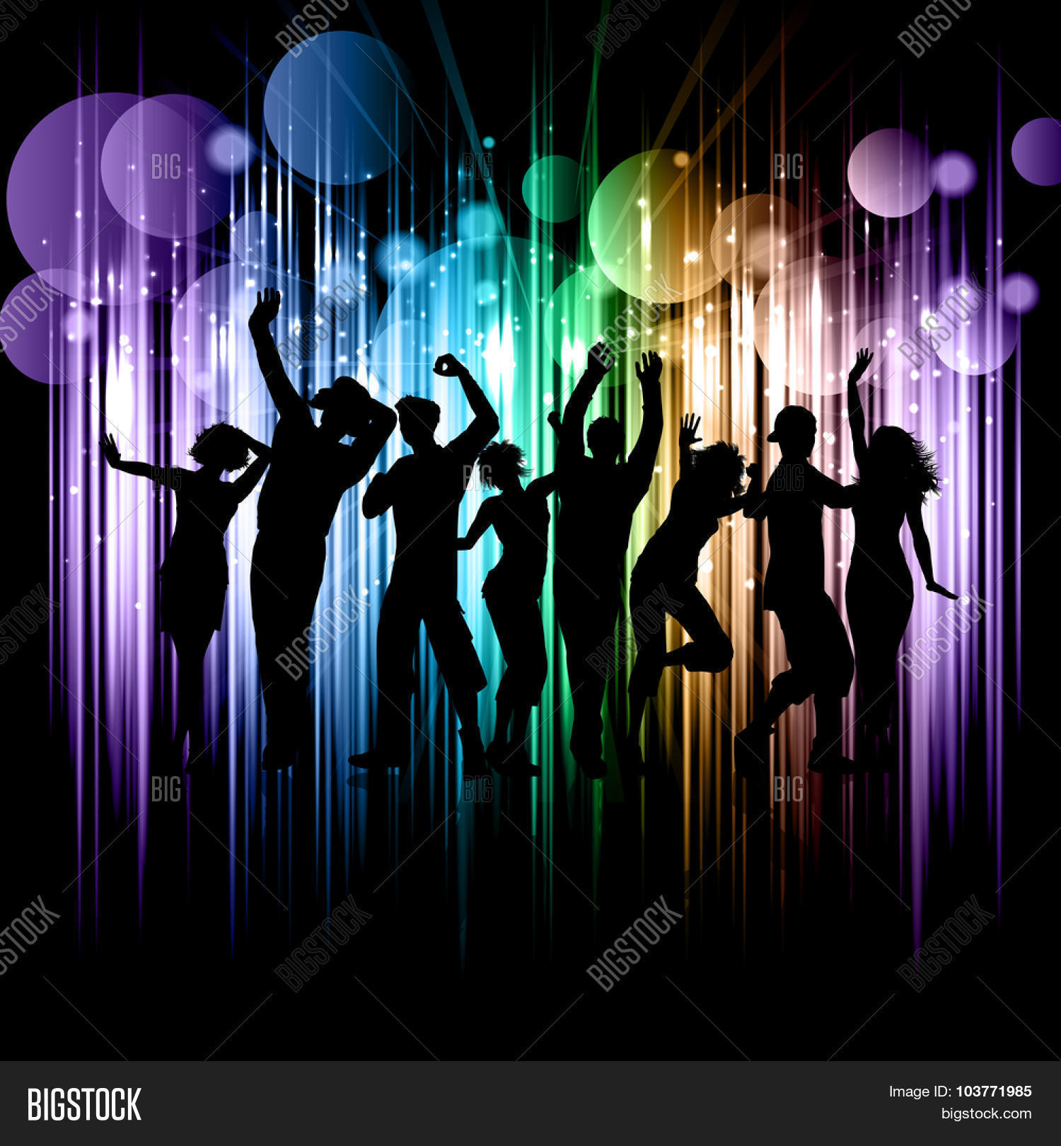 Silhouette Party Vector & Photo (Free Trial) | Bigstock