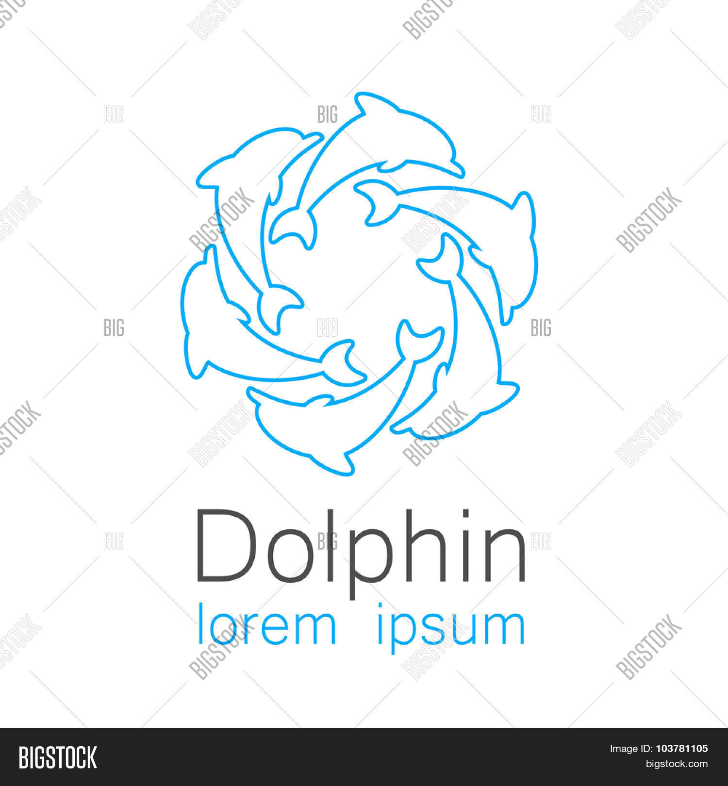 Dolphin. Design Vector & Photo (Free Trial) | Bigstock