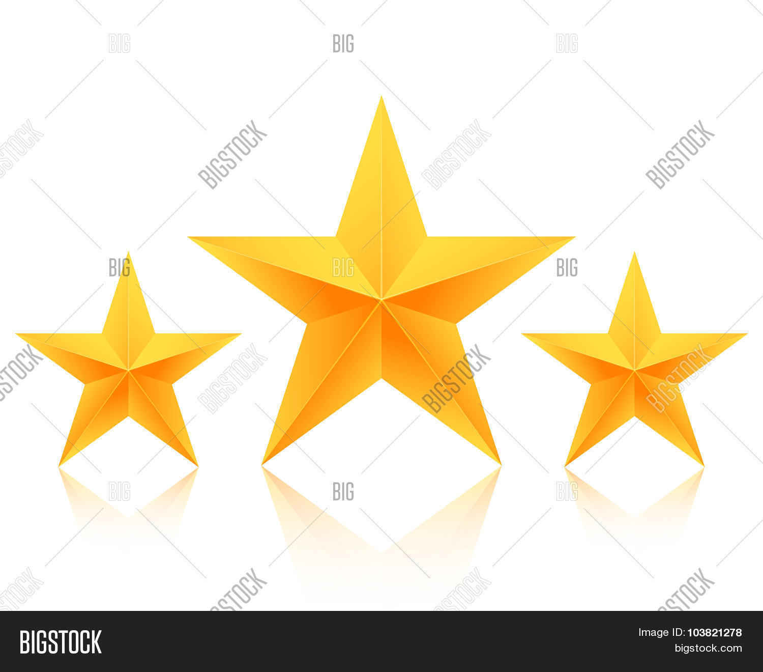 Set Vector Gold Stars Vector & Photo (Free Trial) | Bigstock