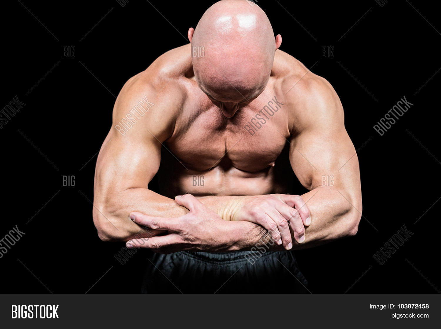 Bodybuilder Flexing Image & Photo (Free Trial) | Bigstock