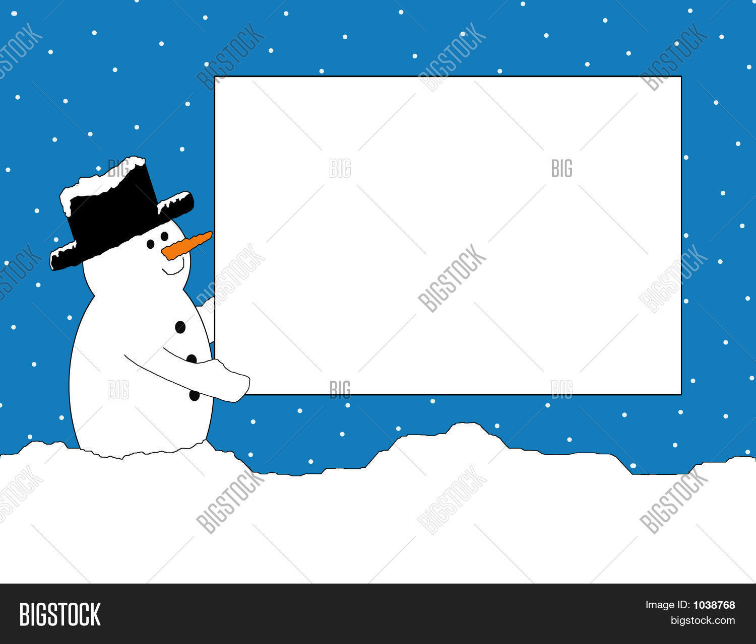 Snowman Frame Image & Photo (Free Trial) | Bigstock