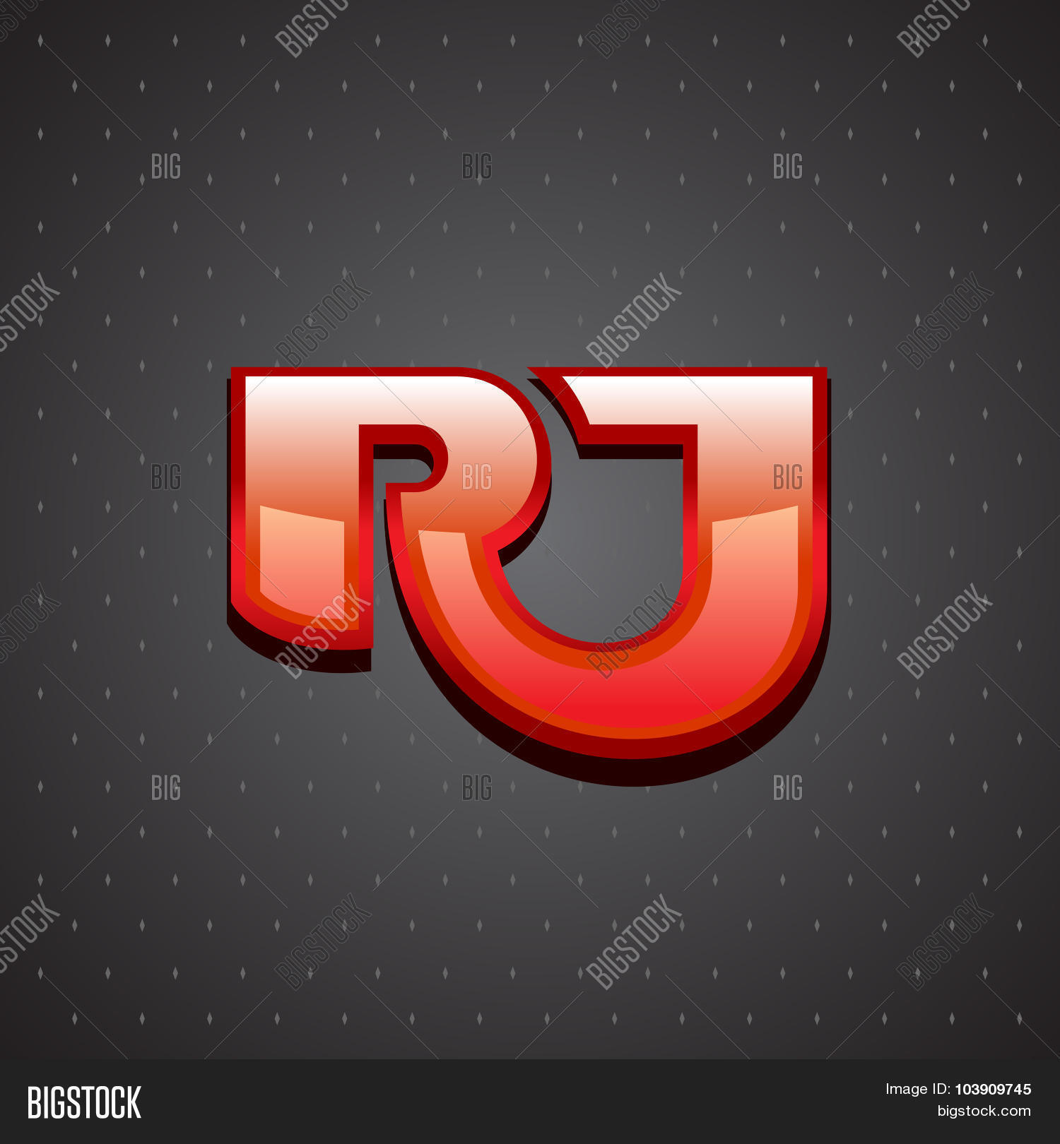 R J Letters Ligature Vector & Photo (Free Trial) | Bigstock