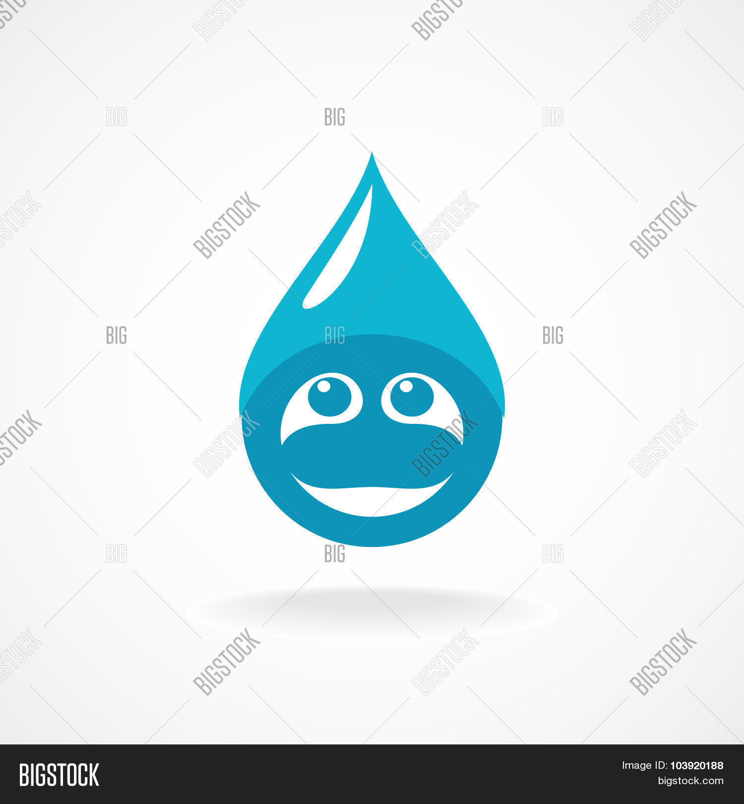 Water Drop Fun Face Vector & Photo (Free Trial) | Bigstock