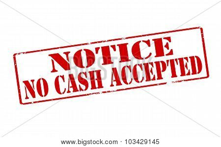 Notice No Cash Vector & Photo (Free Trial) | Bigstock