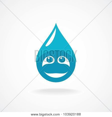 Water Drop Fun Face Vector & Photo (Free Trial) | Bigstock