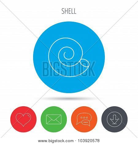 Sea Shell Icon. Vector & Photo (Free Trial) | Bigstock