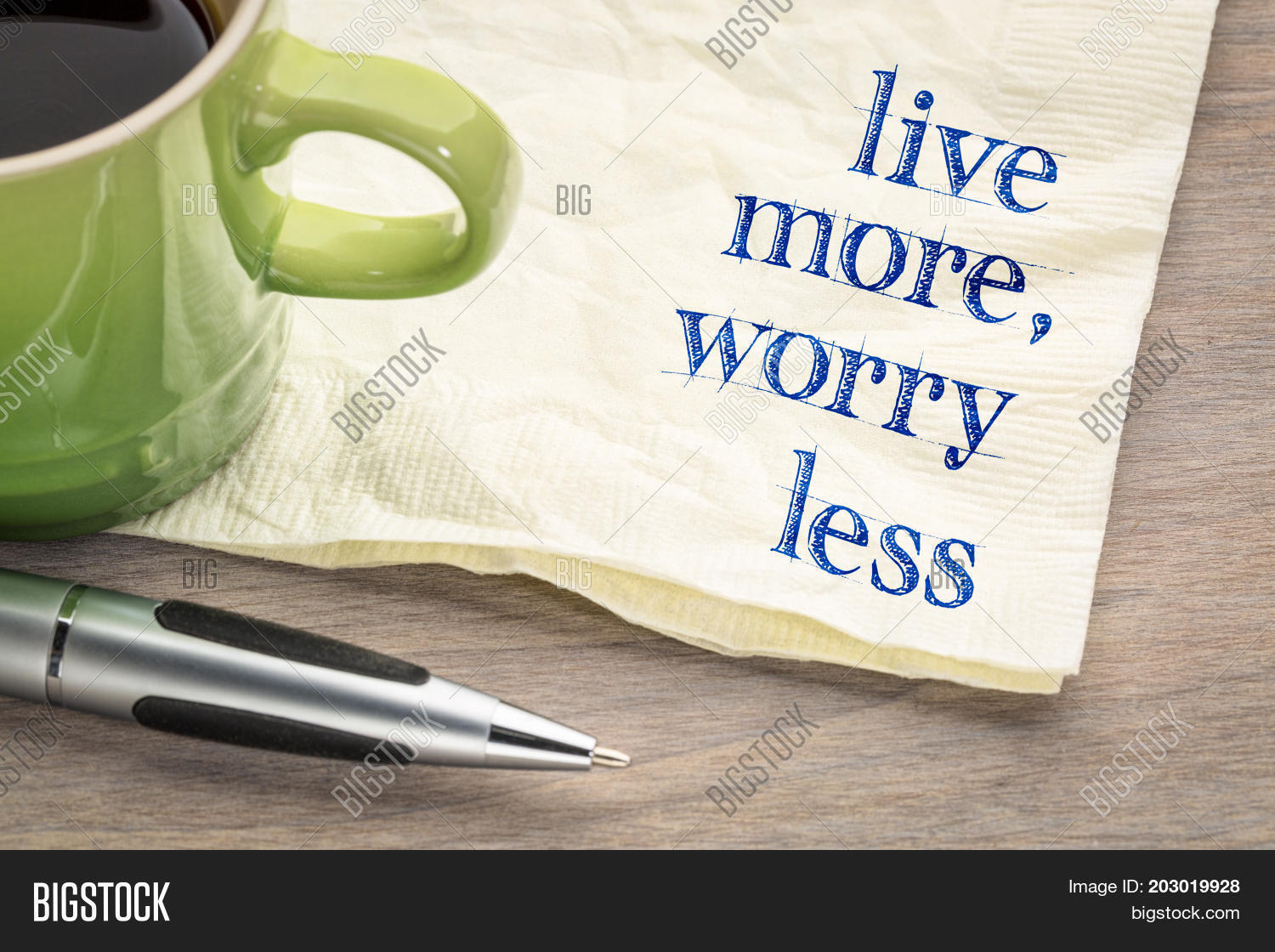 Live More, Worry Less Image & Photo (Free Trial) | Bigstock