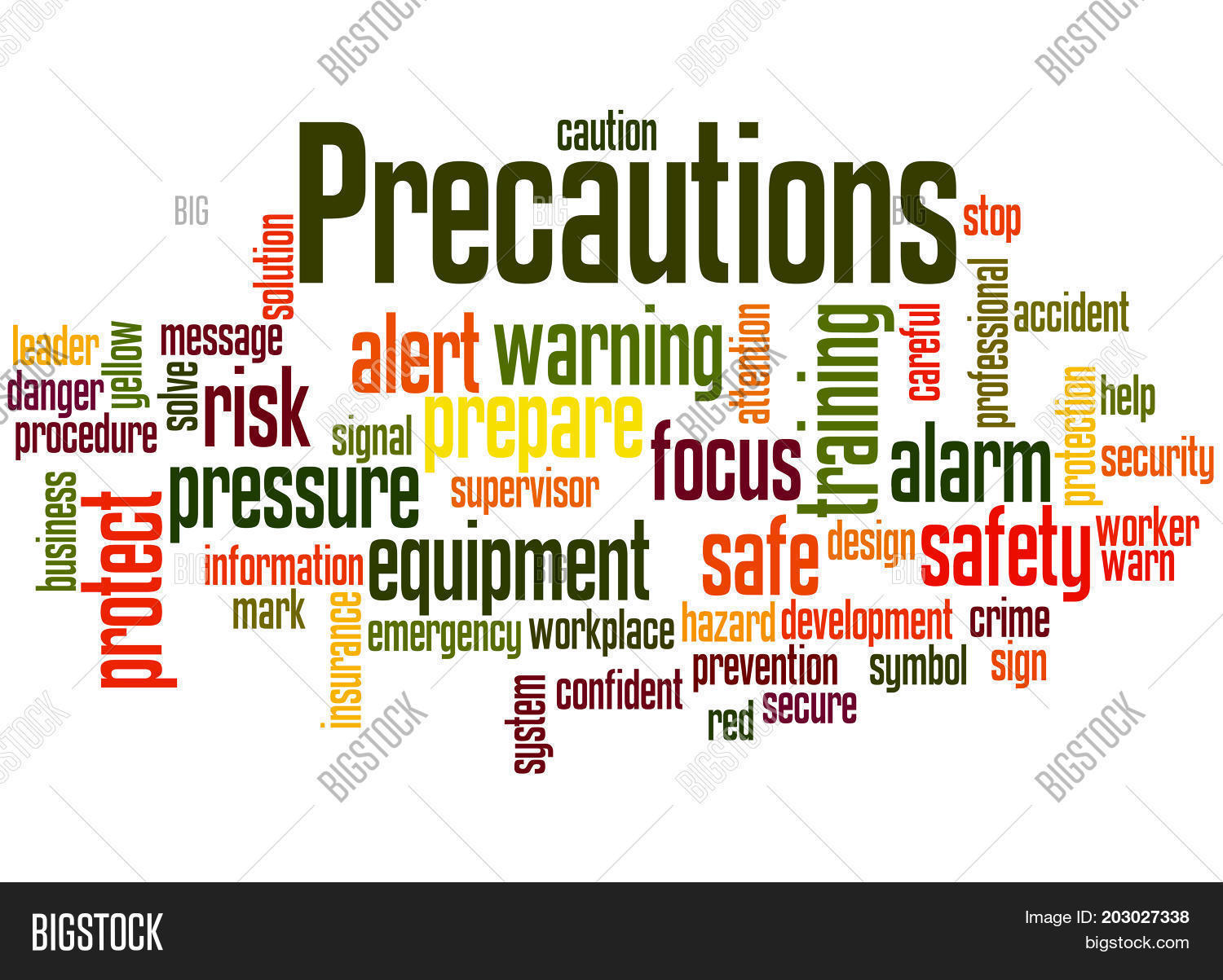 Precautions, Word Image & Photo (Free Trial) | Bigstock
