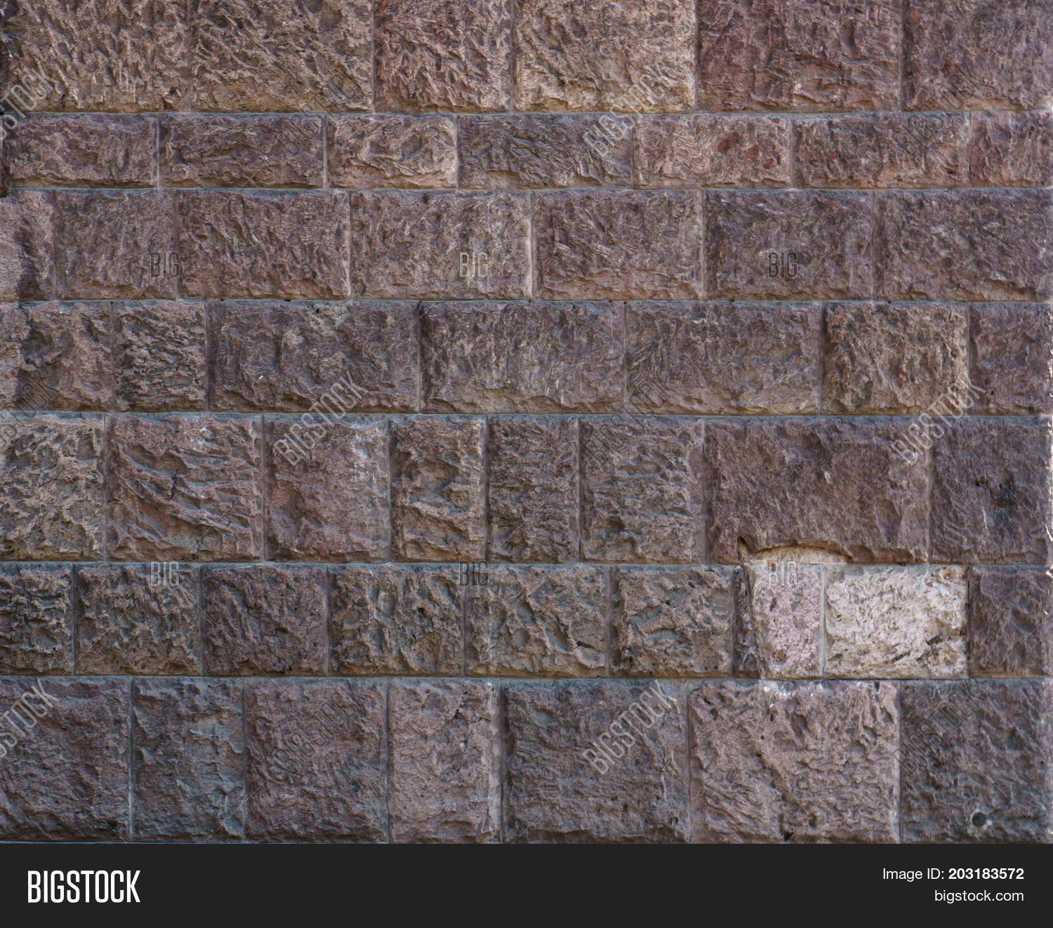 Brick Wall. Big Brown Image & Photo (Free Trial) | Bigstock